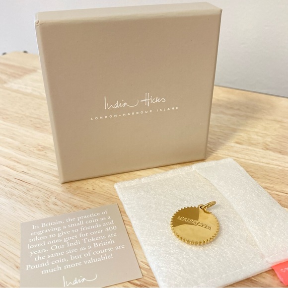 India Hicks | Jewelry | India Hicks Mamacita Token Pendant Gold Nib ...
